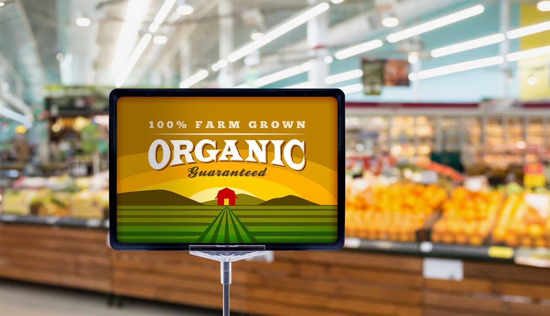 Stock Grocery Label and Signage Products for the Holidays - ID Images